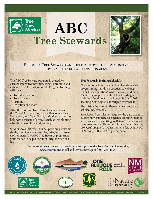 Tree Stewards Training Class Tuition | Tree New Mexico